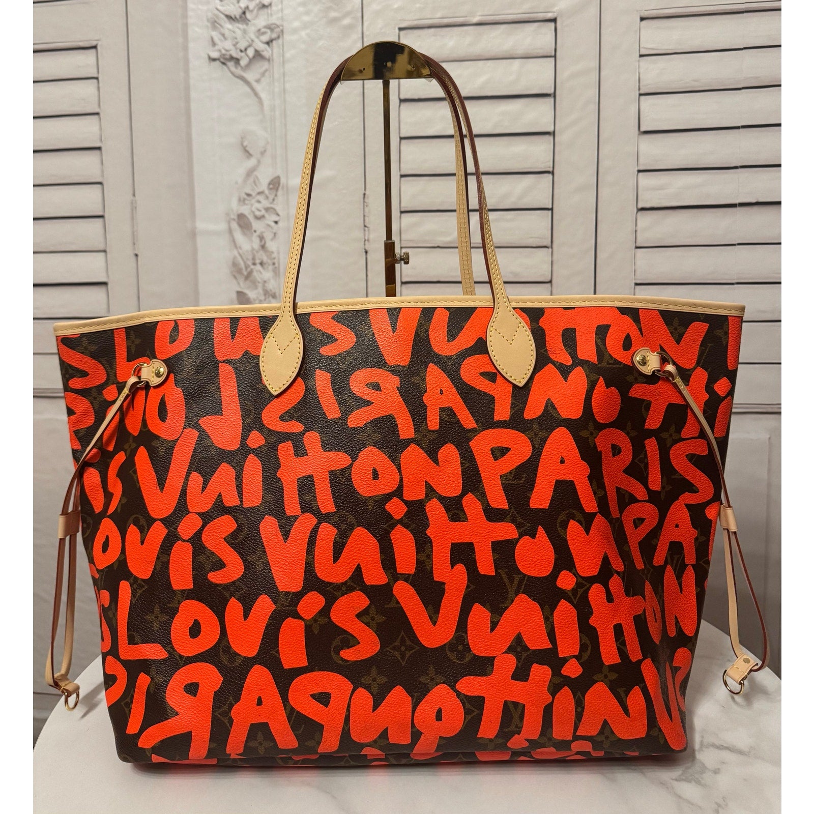 PRELOVED Louis Vuitton X Stephen Sprouse Graffiti Neverfull GM Orange ...