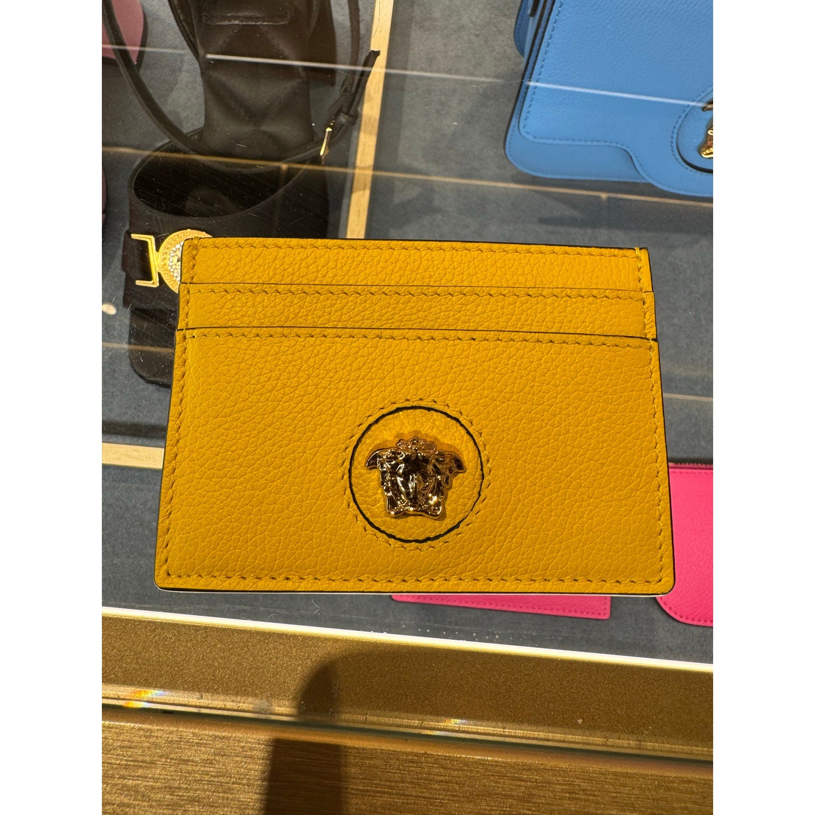 BRAND NEW VERSACE Card Case - Yellow – 2ndLove Luxury Boutique